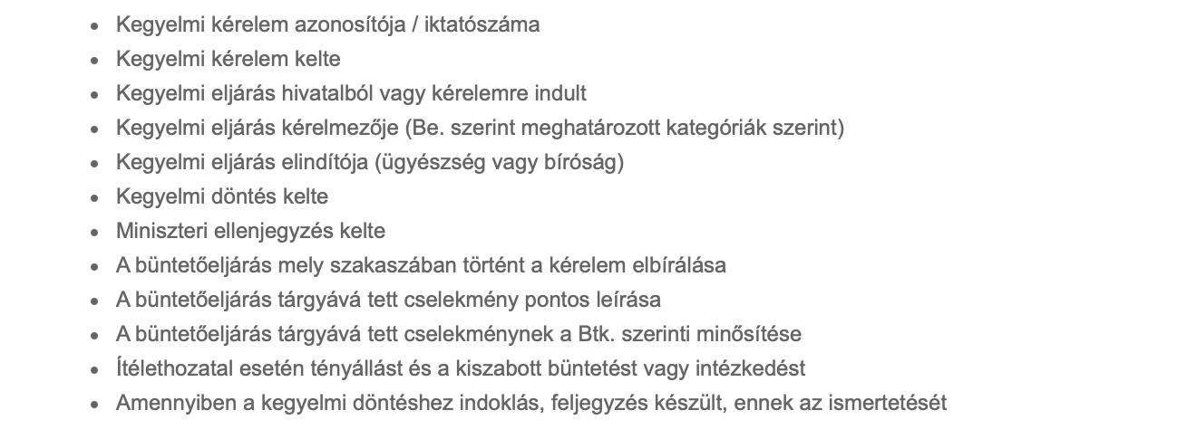 Nem adja ki a kegyelmi döntések adatait az Igazságügyi Minisztérium ... Nem adja ki a kegyelmi döntések adatait az Igazságügyi Minisztérium ...